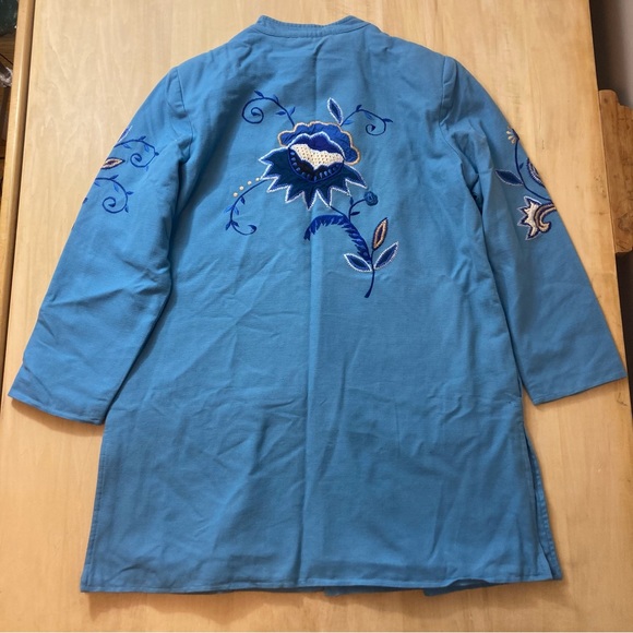 indigo moon | Jackets & Coats | Nwt Vintage Indigo Moon Embroidered ...